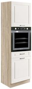 SMART b | vysoká skříňka SM-20D pro vestavnou troubu | 60 cm | VÝBĚR KORPUSU | UNI dvířka | bílá ma
