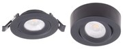 T-LED 105524 LED bodové svítidlo ISDA 7W černé Denní bílá