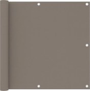Balkónová zástěna taupe 90 x 500 cm oxfordská látka 134990