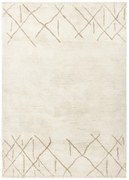 Krémový pratelný/ručně tkaný vlněný koberec 120x170 cm Azera Crosshatch – Asiatic Carpets