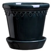Květináč Kobenhavner glazovaný Petrol Blue 14 cm Bergs Potter
