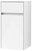 Villeroy & Boch Collaro - Boční skříňka, 40x75x35 cm, 1 dvířka, panty vpravo, Glossy White C03201DH