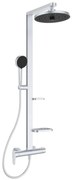 Ideal Standard ALU+ - Sprchový set s baterií, průměr 26 cm, 2 proudy, stříbrná BD584SI