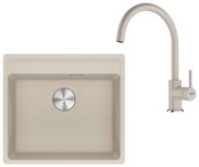 Franke - Kuchyňský set G274SA, fragranitový dřez MRG 610-52 RTL a baterie FC 6018.082, sahara 114.0700.789