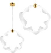 Toolight Toolight, LED závěsné osvětlení 22W, 4000K, 1540lm, G014-1CP, bílá-zlatá, OSW-06361