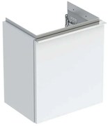 Geberit iCon - Umyvadlová skříňka 37x42x28 cm, 1 dvířka, panty vlevo, lesklá bílá 502.301.01.2
