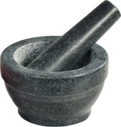 Pevná malta s žulovou paličkou, žulovou maltou, kamennou maltou, maltou na bylinky, kuchyňské doplňky, Kesper