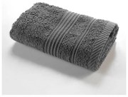 Tmavě šedý froté bavlněný ručník 30x50 cm Tendresse – douceur d'intérieur