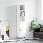 Skříň highboard bílá 34,5 x 34 x 180 cm kompozitní dřevo