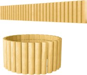 Outsunny dřevěný zahradní plot 176 x 30 cm — panely, zábrana pro mazlíčky, obruba záhonů, přírodní dřevo | Aosom