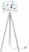 Dětská stojací lampa Bambi, 1x textilní stínítko se vzorem, (výběr ze 2 barev konstrukce)