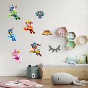Samolepka na zeď "PAW Patrol - Mighty Pups"