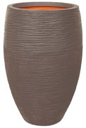 Capi Nature Rib NL Vase Elegant Deluxe Warm Taupe Ø 38 cm / V 58 cm