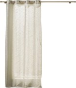 Záclona na kroužcích NEMO LIN, 140 x 260 cm, efekt lnu