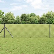 Oplocení na řetězcích se upevňuje na zem 10 x 0,4 m Šedá 3351094