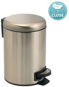 Sapho Gedy Koupelnové doplňky - Odpadkový koš 5 l, Soft Close, matná zlatá 330987