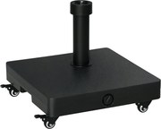 Outsunny Základna pro Slunečník s 4 Zámkovými Kolíky, Naplnitelný Stojan s 18 kg Písku nebo 16 kg Vody pro Zahradu, Terasu, Patio 45x45x39 cm Černá |