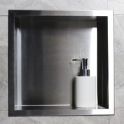 Zapuštěná police, nika BS303010 - nerezová ocel - 30x30x10 cm - možnost volby barvy