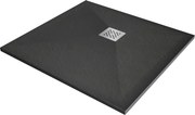Mexen Stone+ kompozitová čtvercová sprchová vanička 70 x 70 cm, antracit - 44717070