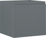 Mexen Rivel, koupelnová skříňka 50 cm, 1 zásuvka, drážkovaná, grafitová matná, 91A20-05047-1-BF66