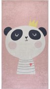 Světle růžový pratelný dětský koberec 100x160 cm Royalty Mascot – Vitaus