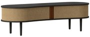 Hnědý TV stolek v dekoru dubu 140x40 cm Audacious – UMAGE