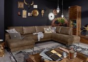 Askont R Sedací souprava do U Milano Camel Brown
