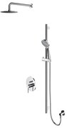 OMNIRES Y - Sprchový set s baterií pod omítku, s tělesem, průměr 20 cm, 5 proudů, chrom SYSY17CR