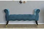 Designová lavice Dandelion 120 cm petrolejová