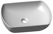 BPS-koupelny Deskové keramické umyvadlo Kingston O (50x31x12,5 cm)