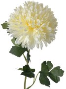 Umělá květina bílá chryzantéma – 54 cm