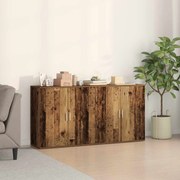 Servírovací skříň 2 ks Staré dřevo 79 x 38 x 80 cm 3334308