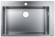 Hansgrohe - Vestavný dřez S711-F660, nerezová ocel 43302800