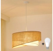 Brilagi - LED Lustr na lanku LYRA 1xE27/15W/230V béžová/krémová