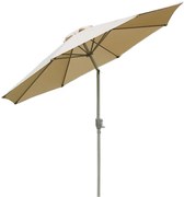 Slunečník N19 Ø 3m sklopný polyester/hliník - krémový