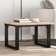 Konferenční stolek s O rámem 70x70x40,5cm borové dřevo a ocel 3282727