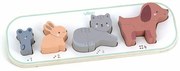Vilac Vkládací puzzle Učím se počítat zvířátka Sarah Betz