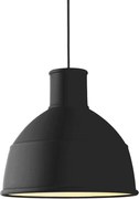 Muuto Unfold Závěsná lampa 32 cm Silikon Černá
