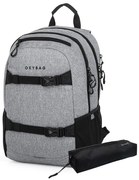 Oxybag Studentský batoh + etue - OXY Sport Grey Melange