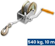 Ruční lanový naviják k tahu a zdvihu, 540 kg, lano 10 m