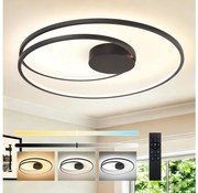Brilagi- LED Stmívat. stropní svítidlo TWISTER LED/105W/230V pr.100 cm černá+DO