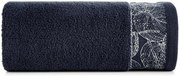 Ručník Agis 70x140 navy blue froté listy 400g/m2 Eurofirany
