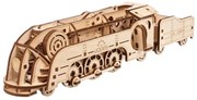 Ugears 3D dřevěné mechanické puzzle MINI Lokomotiva
