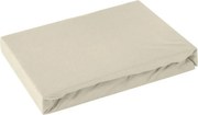 Design 91 Prostěradlo s gumičkou 180x200 béžové na vysokou matraci 30 cm 125 g/m2