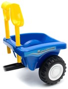 Dětské odrážedlo traktor s vlečkou a nářadím Baby Mix New Holland modrý