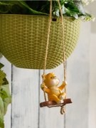 Sinsay - Závěsná zahradní dekorace ve tvaru lišky na houpačce - oranžová