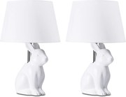 2x Stolní Lampička Na Psací Stůl Noční Králík Led Stojící Konsimo Lepus