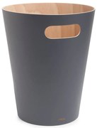 Tmavě šedý kancelářský odpadkový koš 7,5 l Woodrow – Umbra