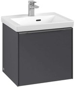 Villeroy & Boch Subway 3.0 - Umyvadlová skříňka, 47x43x41 cm, 1 zásuvka, grafitová C58000VR
