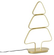 Vánoční stolní lampa zlatý vánoční stromek vč. LED - Arbre